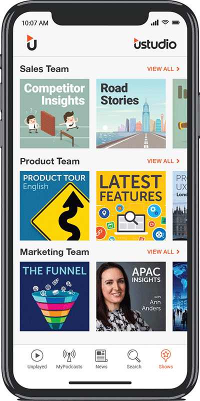 Secure Communication with Internal Podcasts and Videos - uStudio